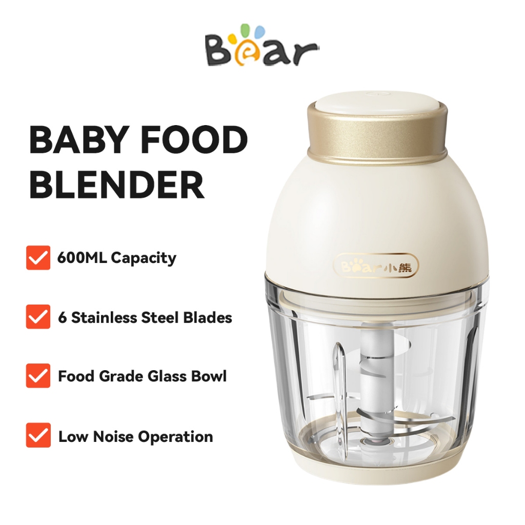 Bear Baby Food Processor Electric Garlic Chopper Mini Blender for ...