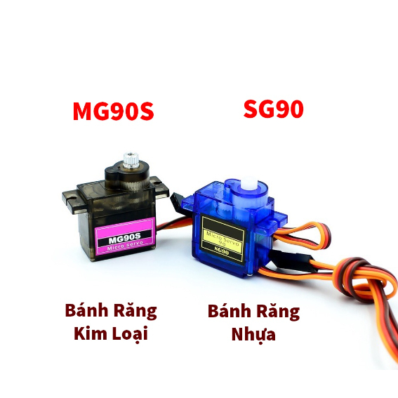 Engine SG90 MG90S Servo Motor Steering Gear 180 Degree 360 Degree 9g ...