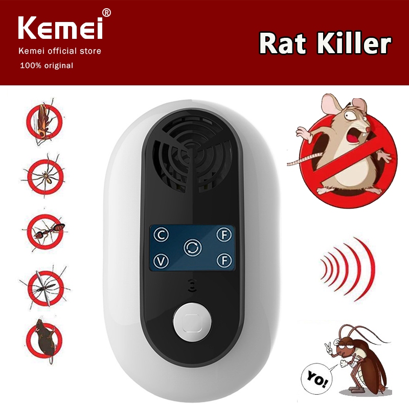 Killer Rat Repeller Pest Ultrasonic Control Trap Cockroaches Repeller ...