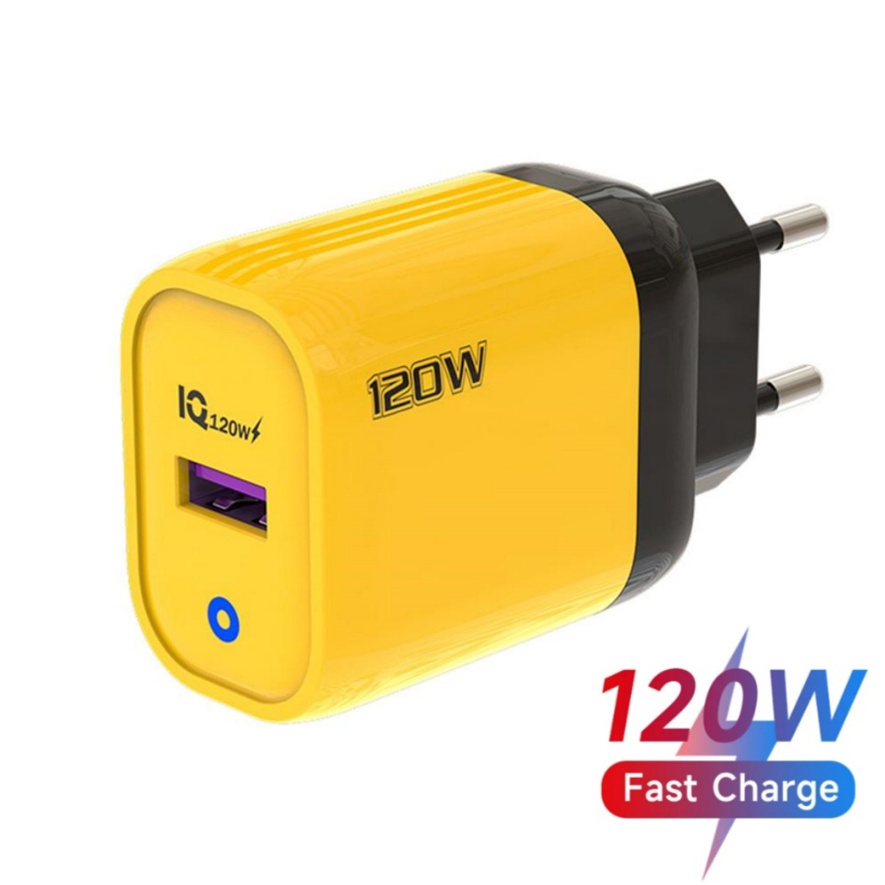 120W Fast Charger Adapter Quick Charge 3.0 USB Charger Mobile Phone ...