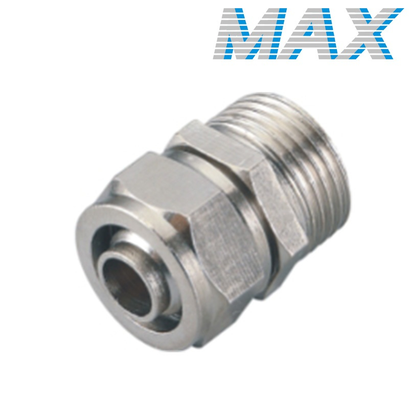 Copper plated nickel pneumatic quick twist joint KPC straight lock ...