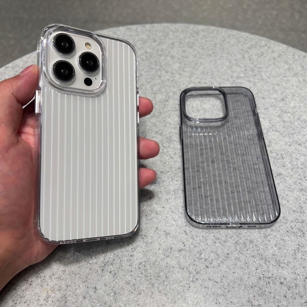 Transparent crystal shock-absorbing phone case for iPhone 15, 13, 14 ...