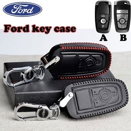 Ford Genuine Leather key case FORD car 3/4buttons key case for Ford ...