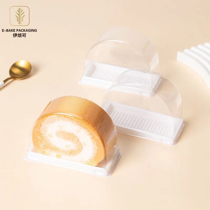 Cake Roll Packaging White Single Packaging Disposable Transparent Swiss ...