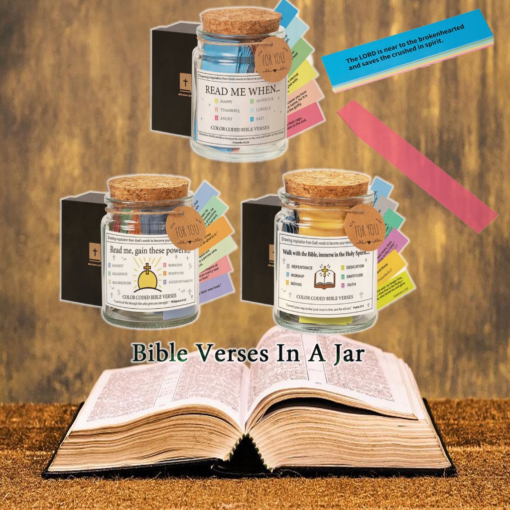 Bible Notes Jar For Emotions Handmade Bible Jar Emotions And Feelings ...