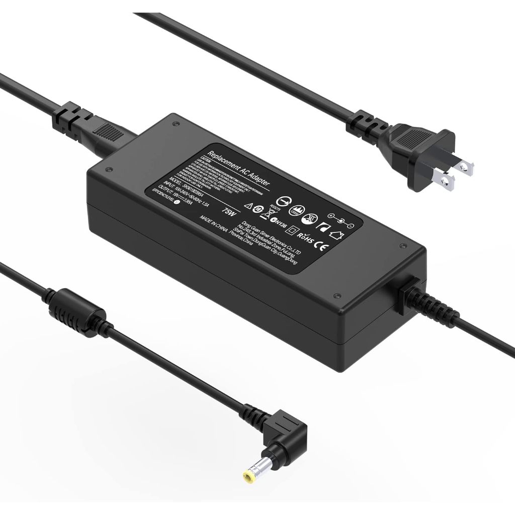75W 19V 3.95A AC Adapter Laptop Charger for Toshiba Satellite PA-1750 ...