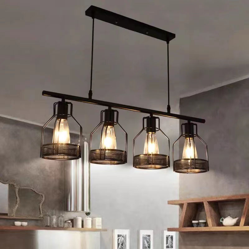 Nordic Vintage Dining Pendant Light Led Kitchen Bar Counter Hanging ...