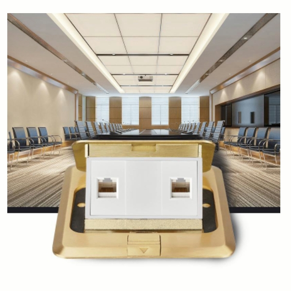 Copper Pop-up Network Socket 1-port2-port RJ45 Waterproof Hidden ...