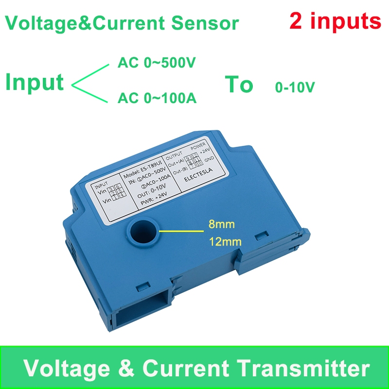 DC 0-10V Output AC Voltage Transmitter 220V 380V 500V Current ...