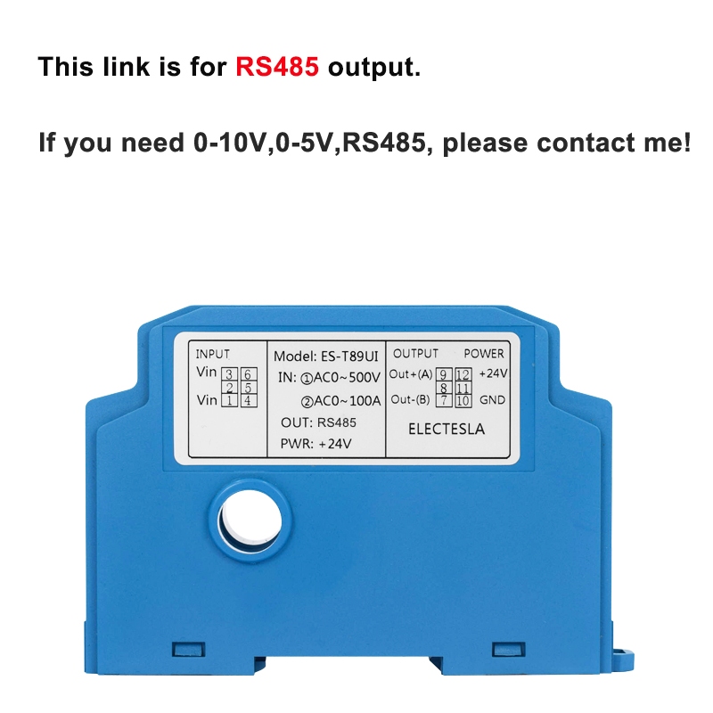 Hall Sensor 10A 50A 100A Current Sensor rs485 Output 220V 380V AC ...