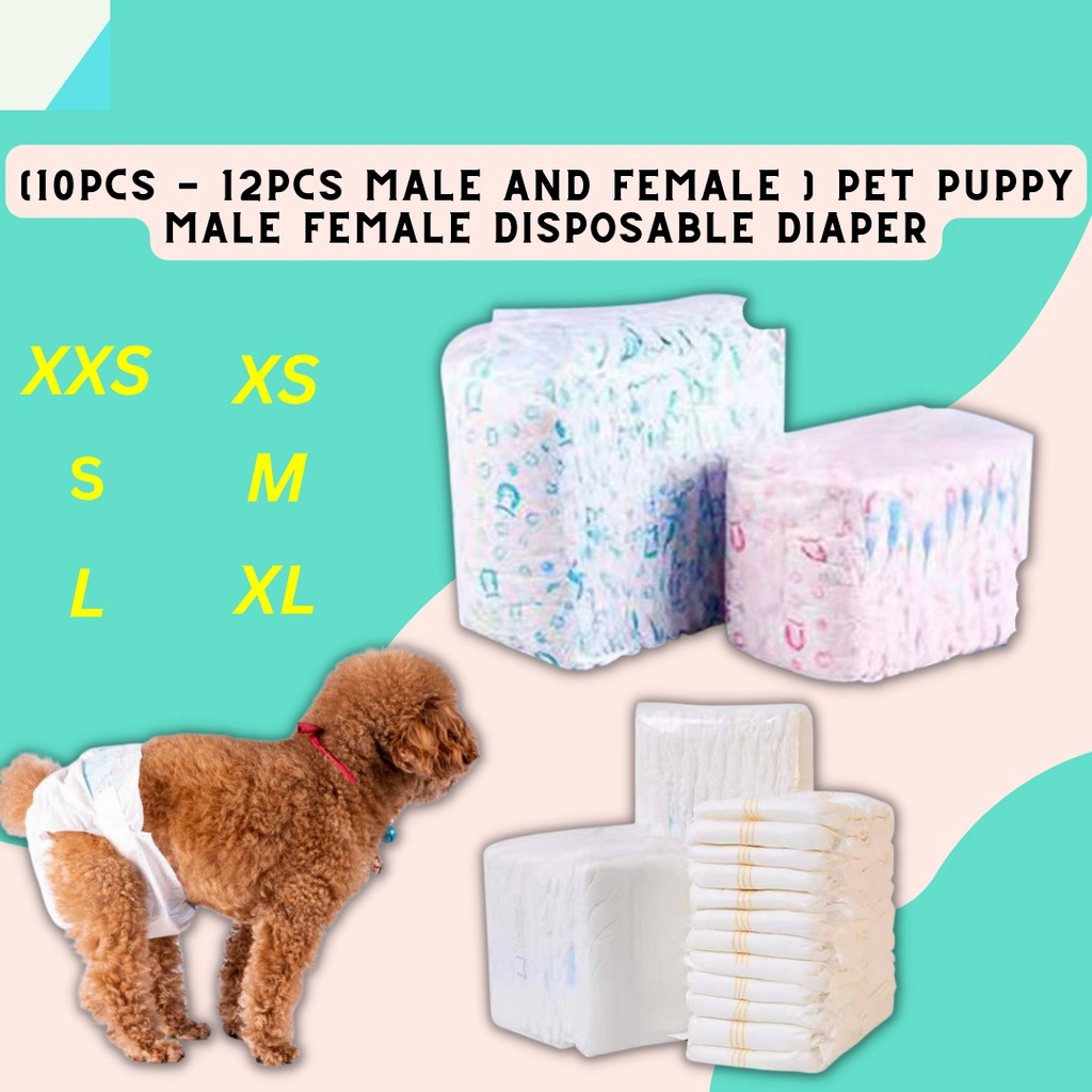 DEHIGH Dog Diaper Male and Dog Diaper Female Diaper for Dog Pet Diaper ...
