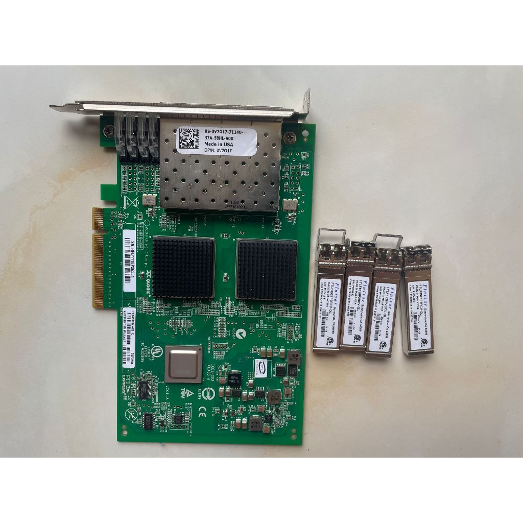 Dell DELL DEL QLE2564 4-Port 8G HBA Card 4-Port Optical Fiber Cartoon ...