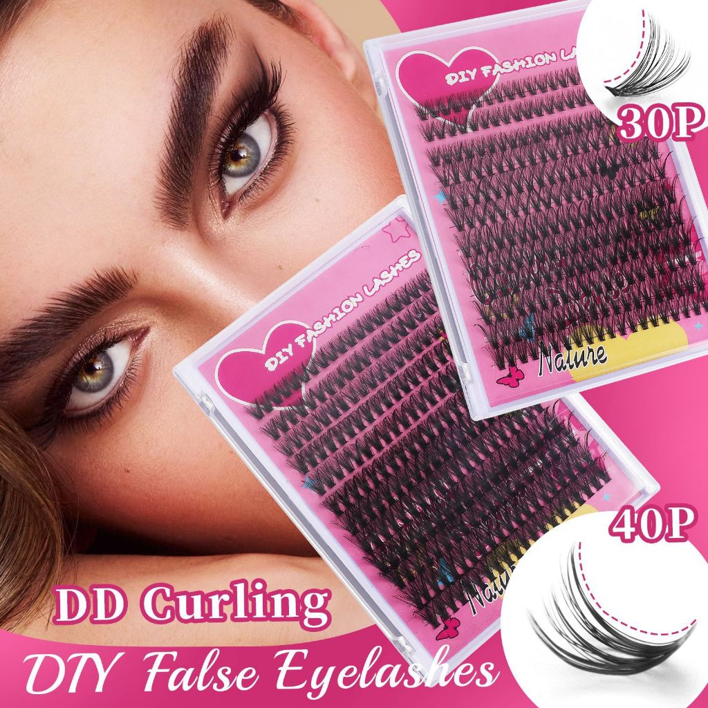 SHETZU 30D/40D Clusters False Lashes Natural Looking 9-16mm Mixed ...