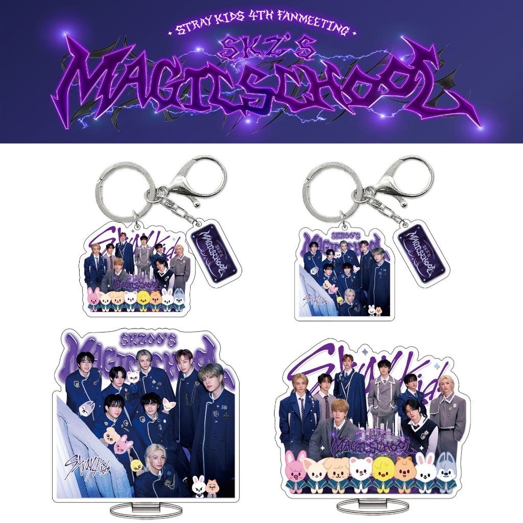 Stray Kids Stande Figure Acrylic Key Chain Stray Kids 4TH FANMEETING ...