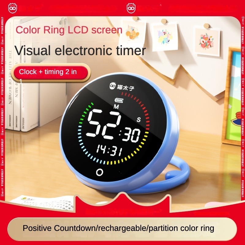 Timer LED Visible Electronic Timer Children Learning Time Management ...