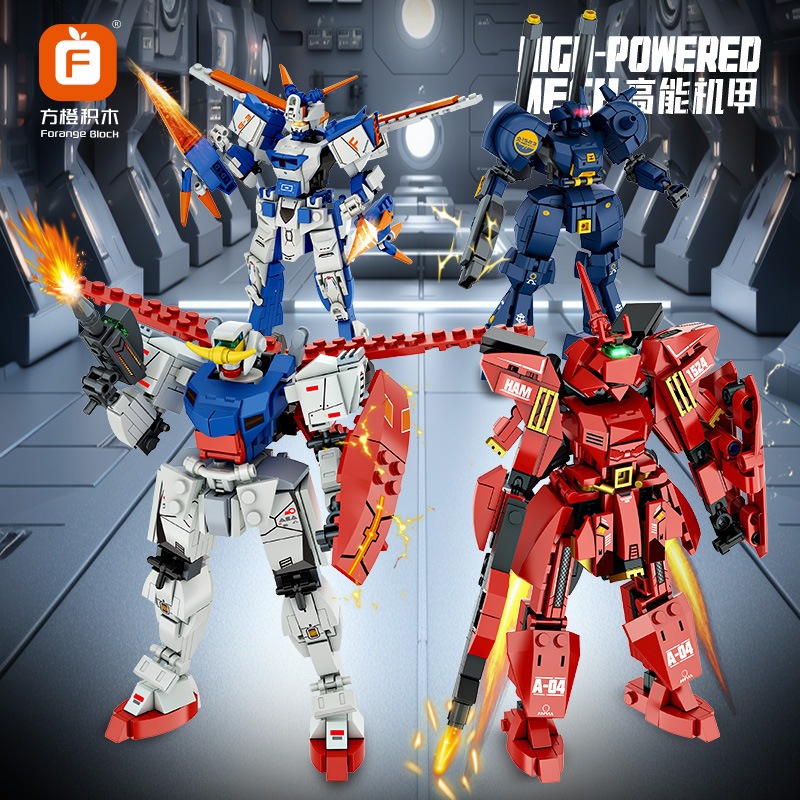 FC Infinite Mecha Gundam Robot Blue Dragon White Tiger Spirit Beast Mecha Assembly Model ...