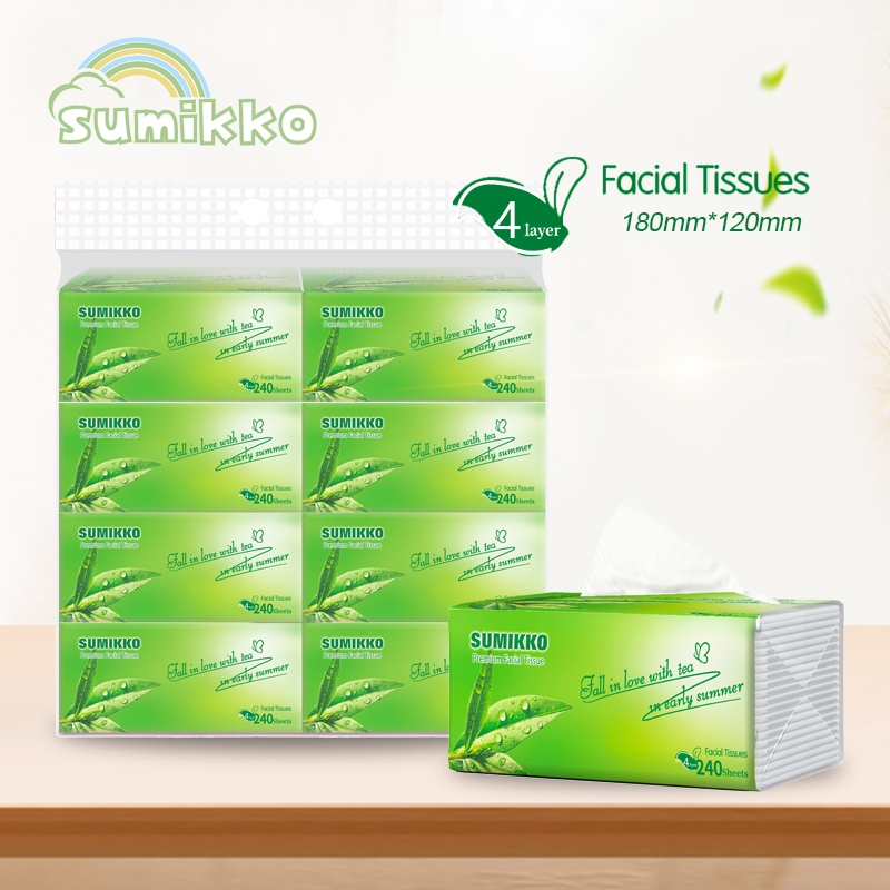 Sumikko【8 packing】Tissue Facial Tissue order Tissue 4-Ply Facial Tissue ...