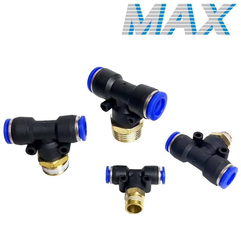 Pneumatic press fitting PB pneumatic fittings push to connect tube OD 1 ...