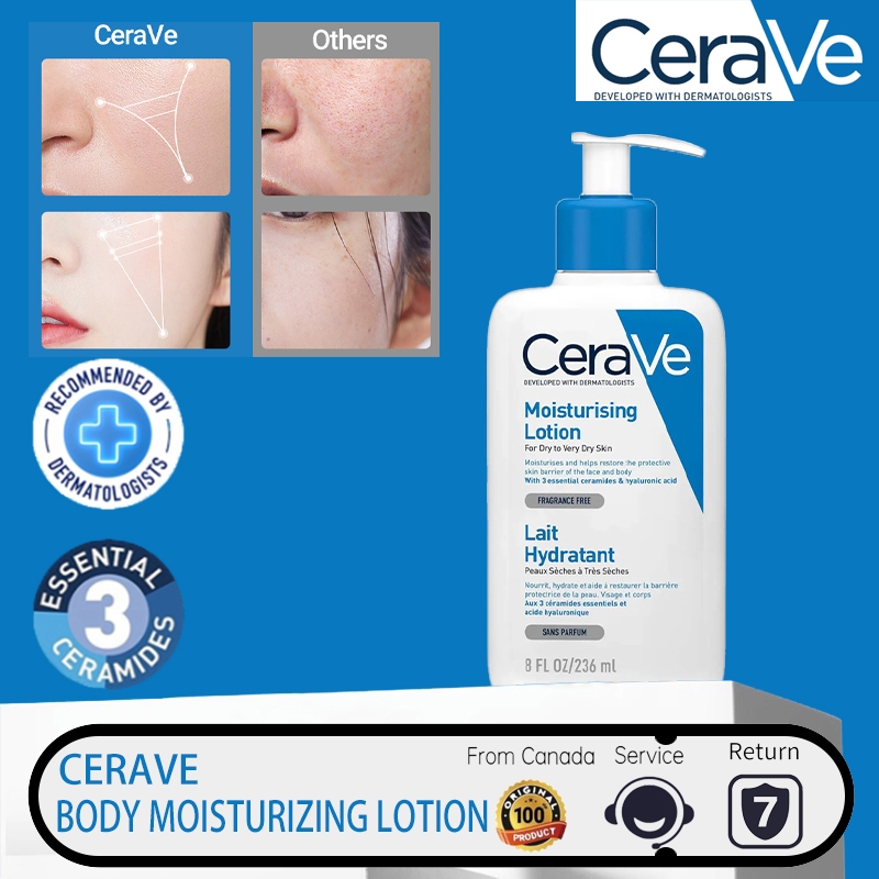 CeraVe Body Moisturizing Lotion 236ML long-lasting brightening and ...