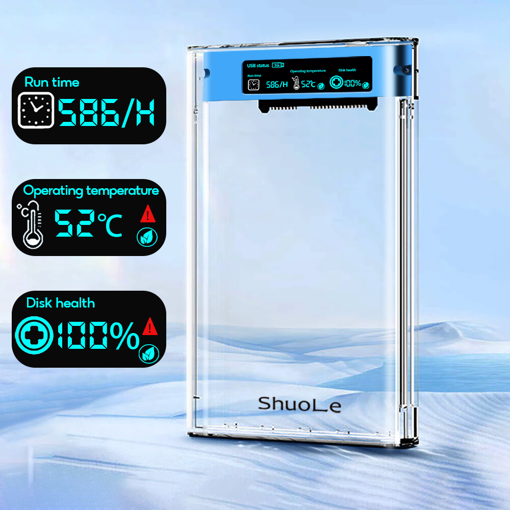 ShuoLe HDD Enclosure 2.5 Inch SSD HDD Case Sata to USB3.0 3.2 5Gbps ...