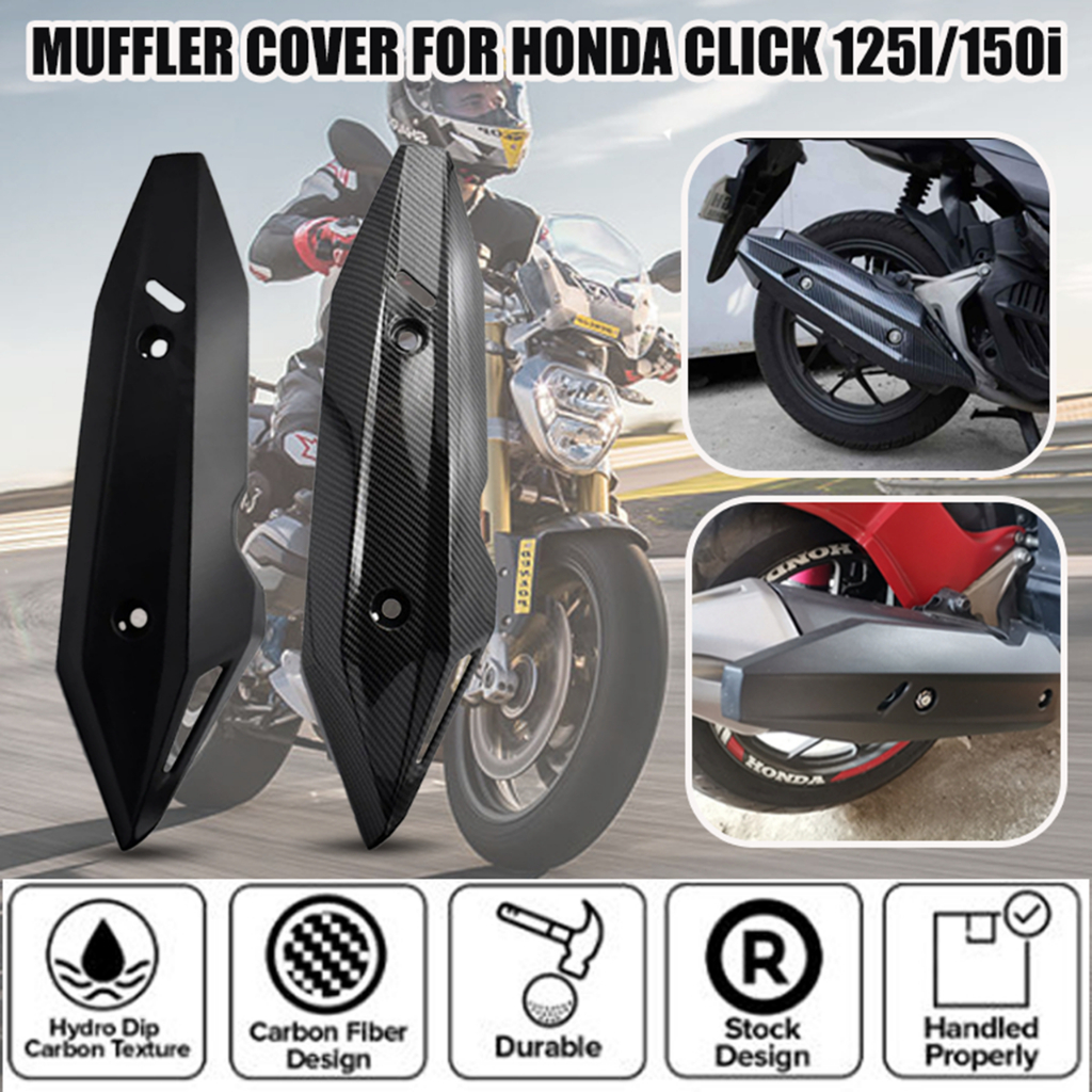Heat Guard Click 125i Muffler Cover For Honda Click 125i 150i V2 Game ...
