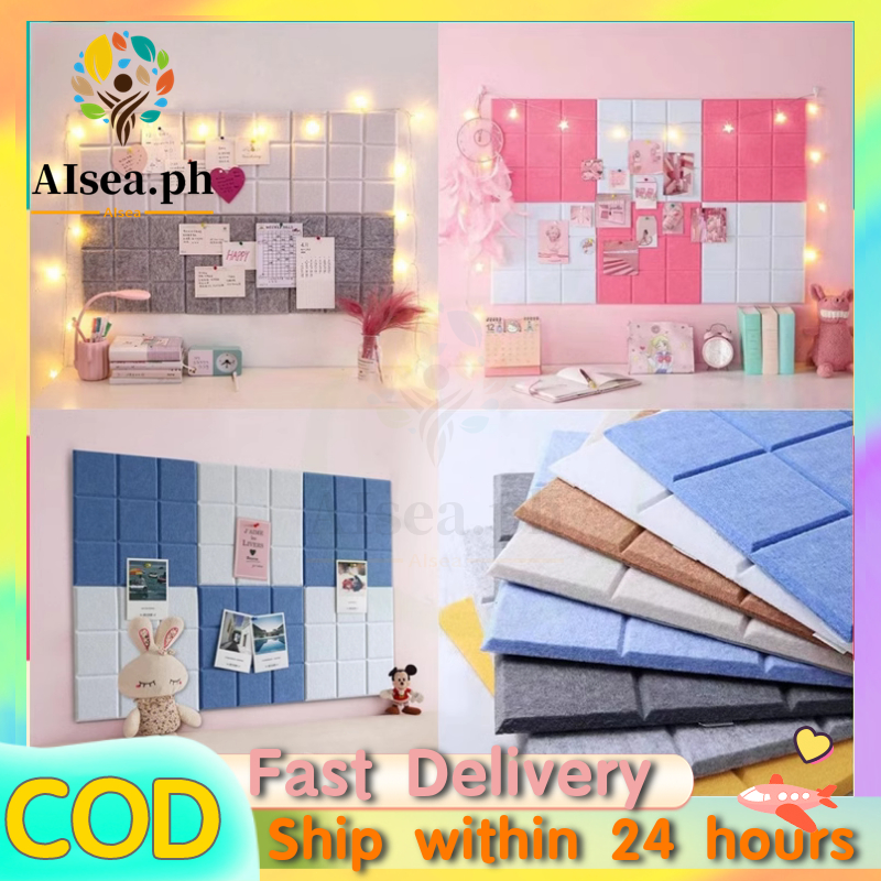 【Local stock】30x30cm DIY Grid Felt Background Board Nordic Square ...