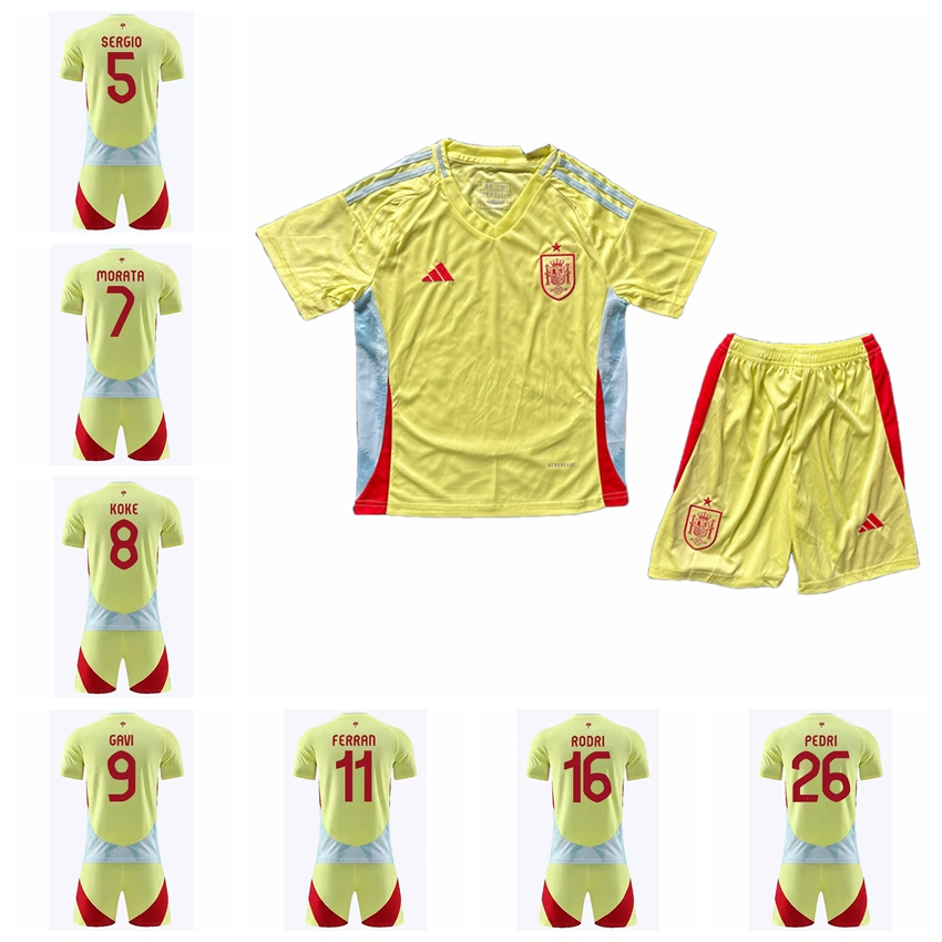 2024-25 Spain Away UEFA European Football Championship Jersey Kits ...