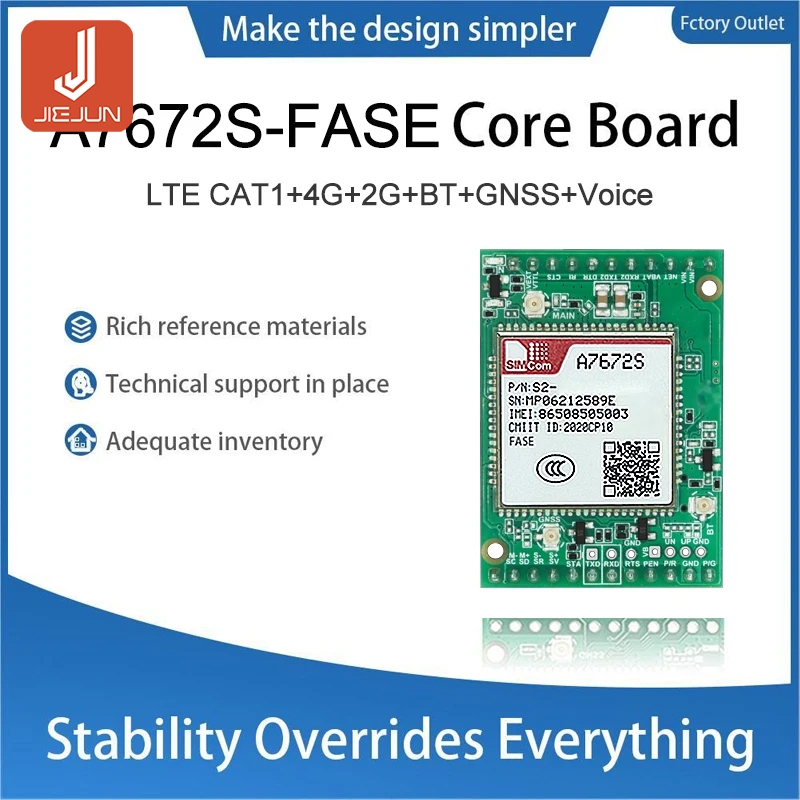 SIMCOM A7672S A7672S-FASE Development core Board LTE CAT1+4G+2G+Voice ...