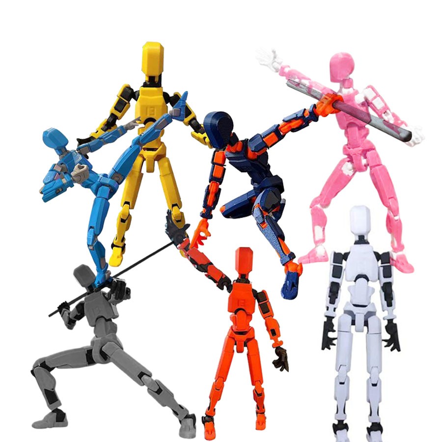 Joint Moveable Figure 3D Printed Robot Model Poseable Mannequin Toy ...