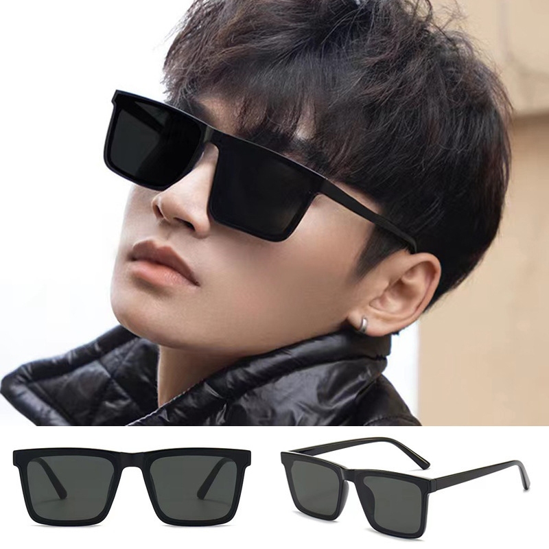 YO Fashionable Square Frame Sunglasses Sun Protection Men Women ...