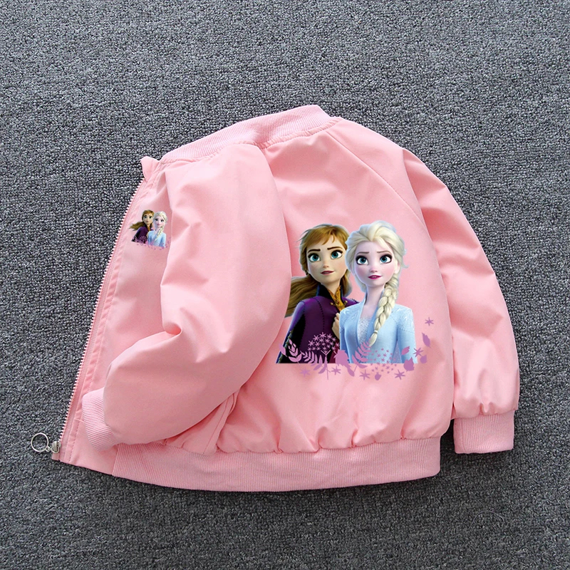 Frozen Elsa Anna Jacket Clothes for Baby Girl 2024 New Spring Autumn ...