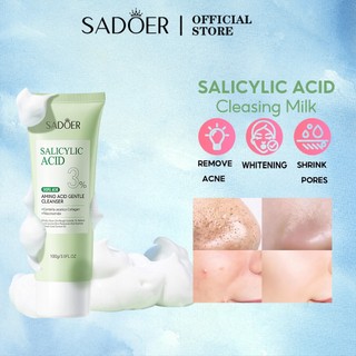 SADOER Salicylic Acid Cleanser Oil Control Acne Amino Acid Mild Skin ...