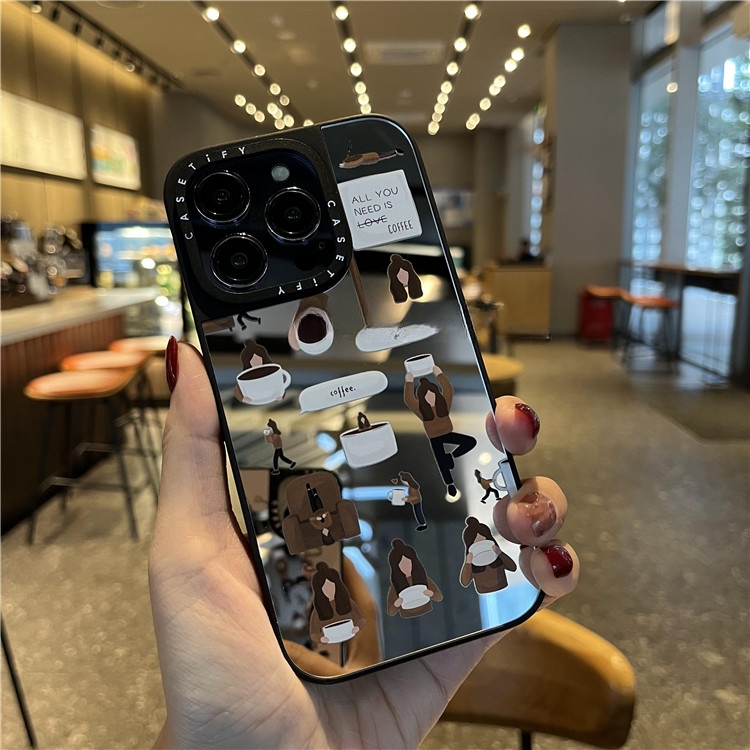 Casetify Mirror Casing I Love Coffee For iPhone 11 12 13 14 15 16 Pro ...