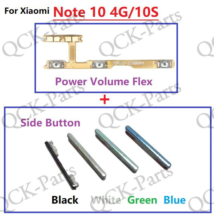 For Xiaomi Redmi Note 10 10S 4G Power on / off Switch Button Side ...