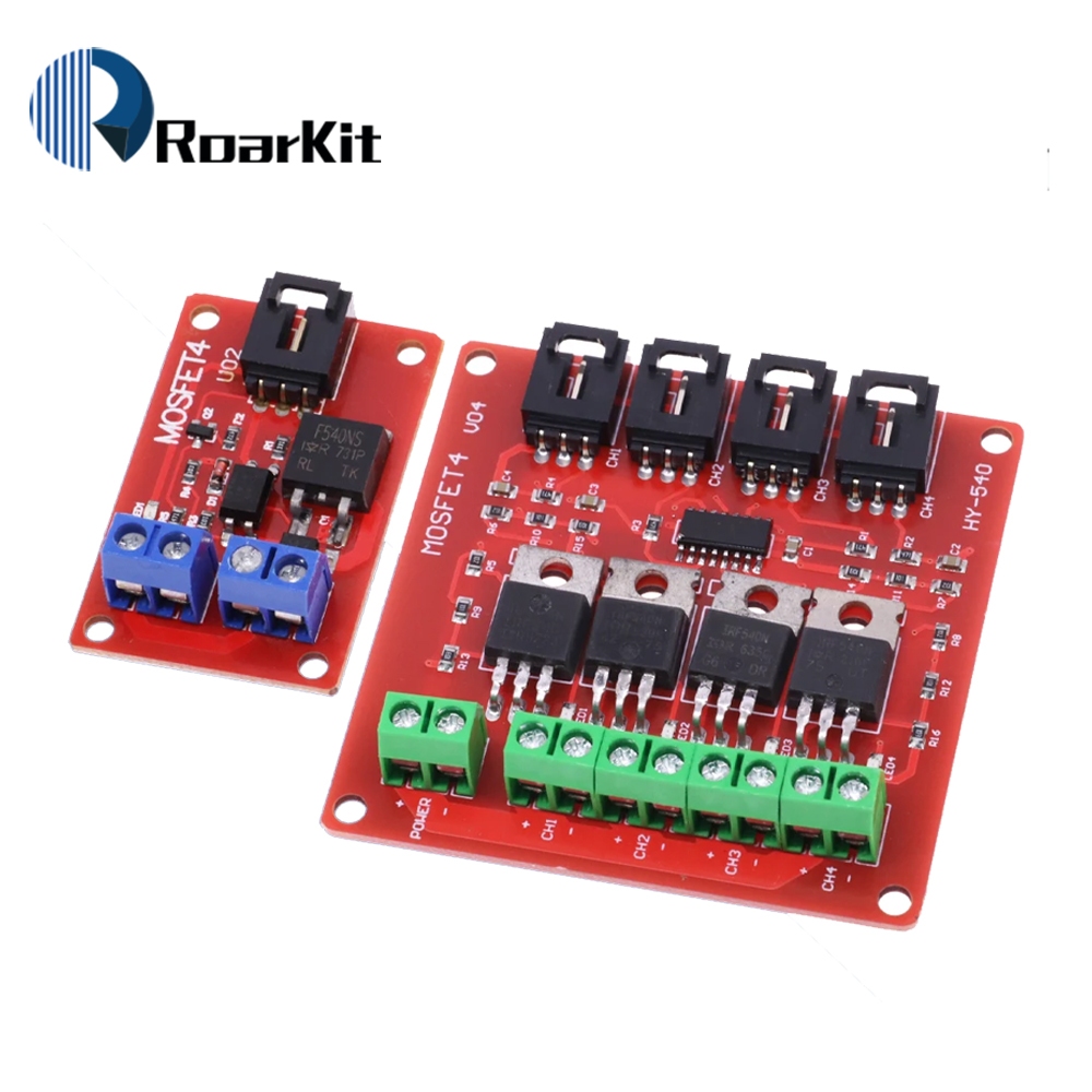 1 / 4 Channel one Four Route MOSFET Button IRF540 V4.0+ MOSFET Switch Module for Arduino ...