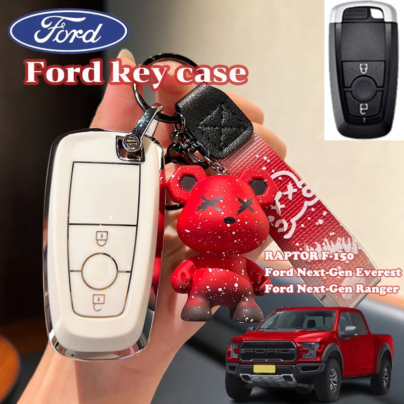 Ford key case FORD car 2buttons key case bear lanyard for Ford RAPTOR F ...