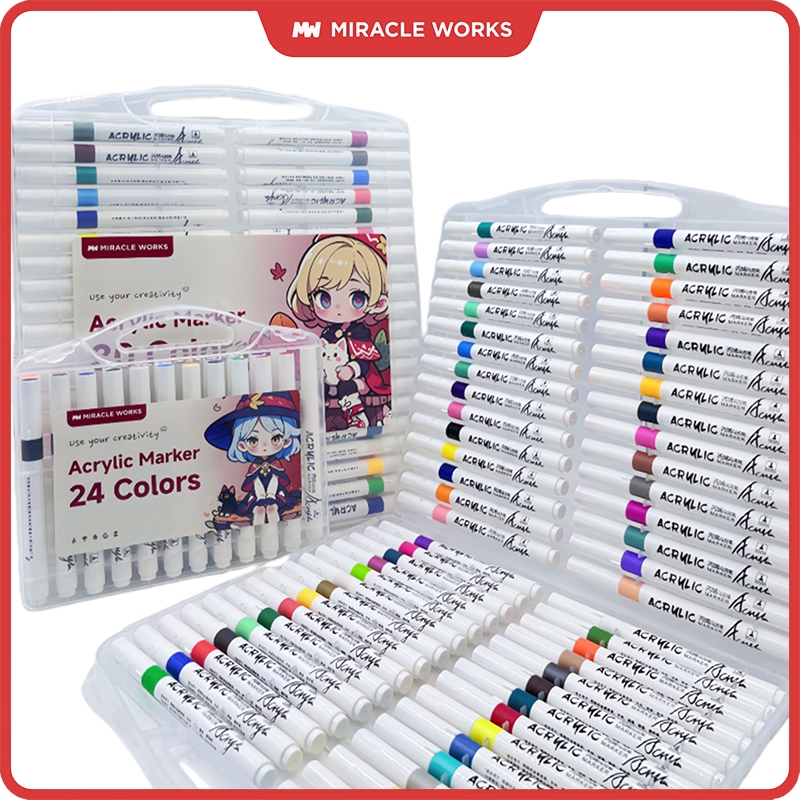 12/24/36/48/60 Colors Box-packed Acrylic Marker Pen Set Highligher ...