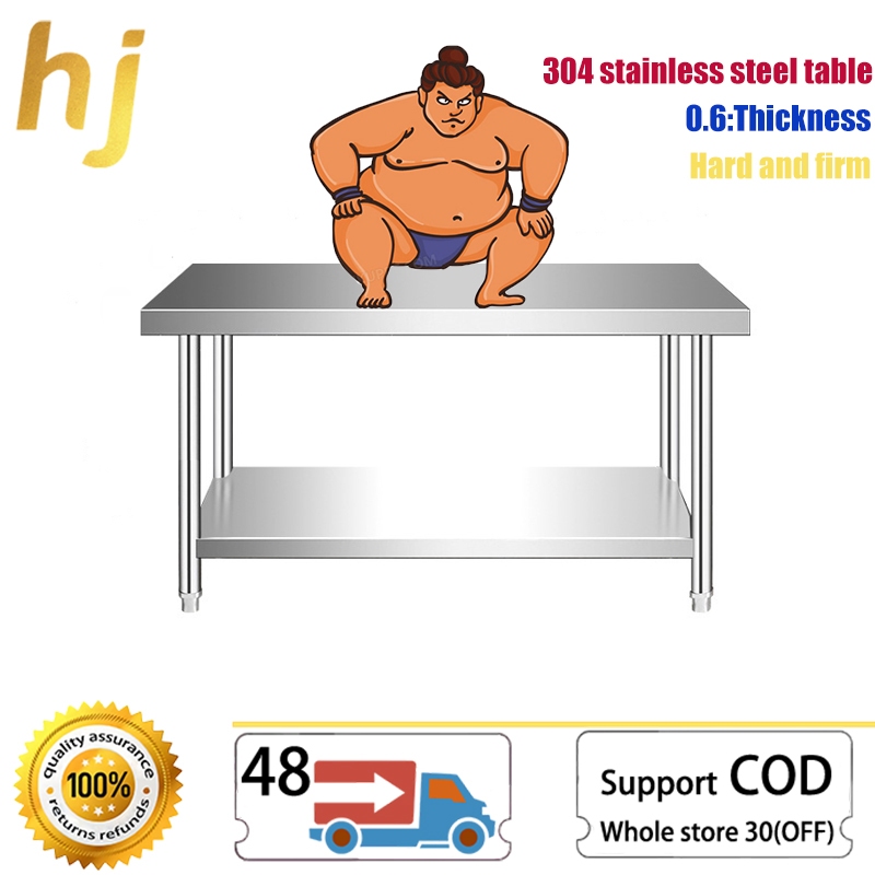 304 stainless steel workbench kitchen storage table kitchen ...