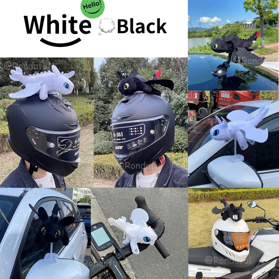 Motorcycle Headgear Cute Toothless Decoration Bike Auto Car Hard Hat ...