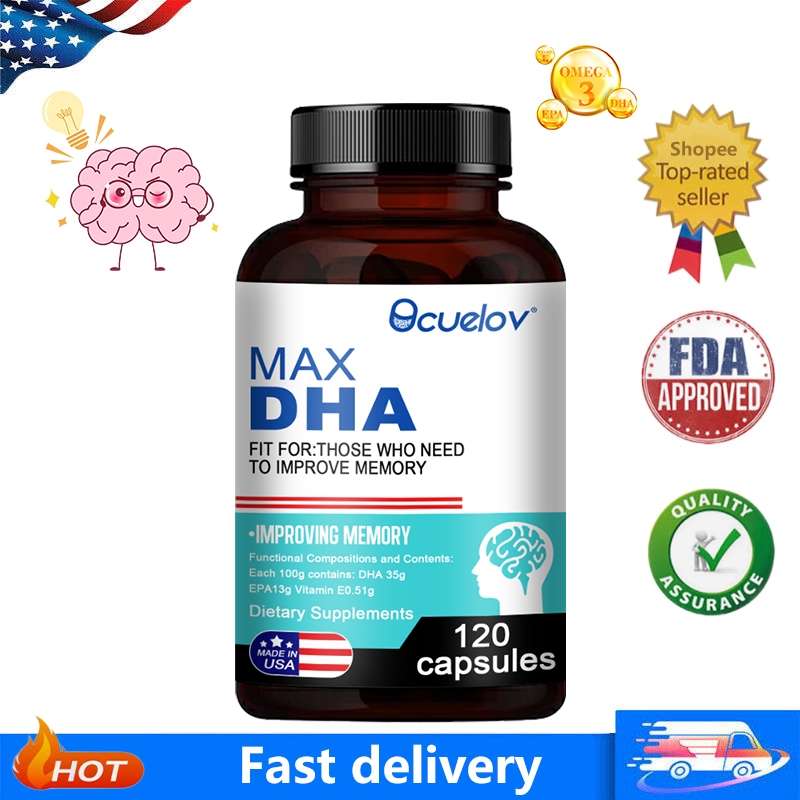 Bcuelov MAX DHA - Supports Brain Health and Cognitive Function ...