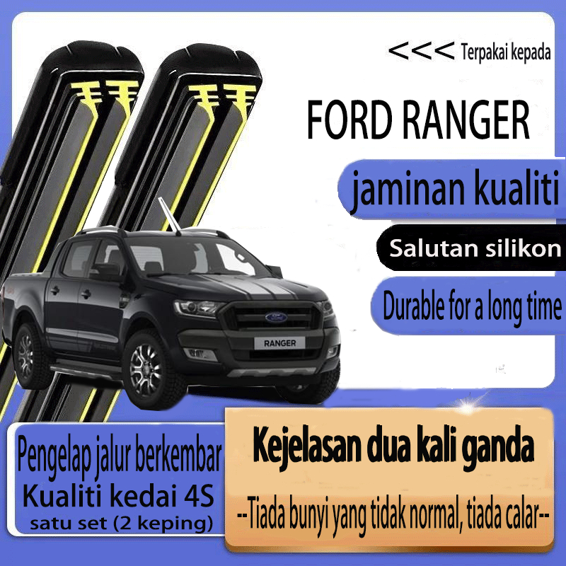 Ford Ranger T6 T7 T8 (2003-2022) Wiper New Upgrades Car Double Rubber ...