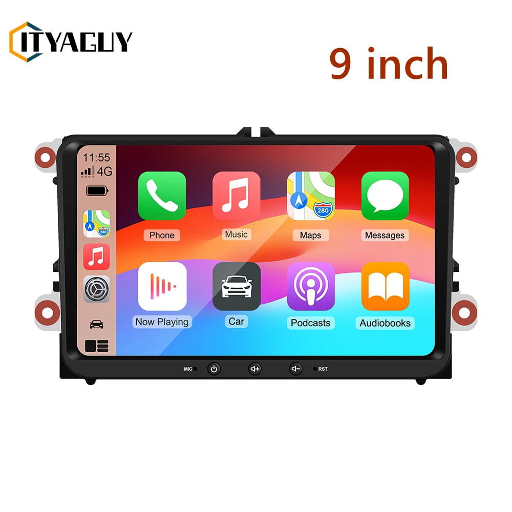 VW 9-inch Universal Android 11 Car Stereo CarPlay Head Unit Bluetooth ...