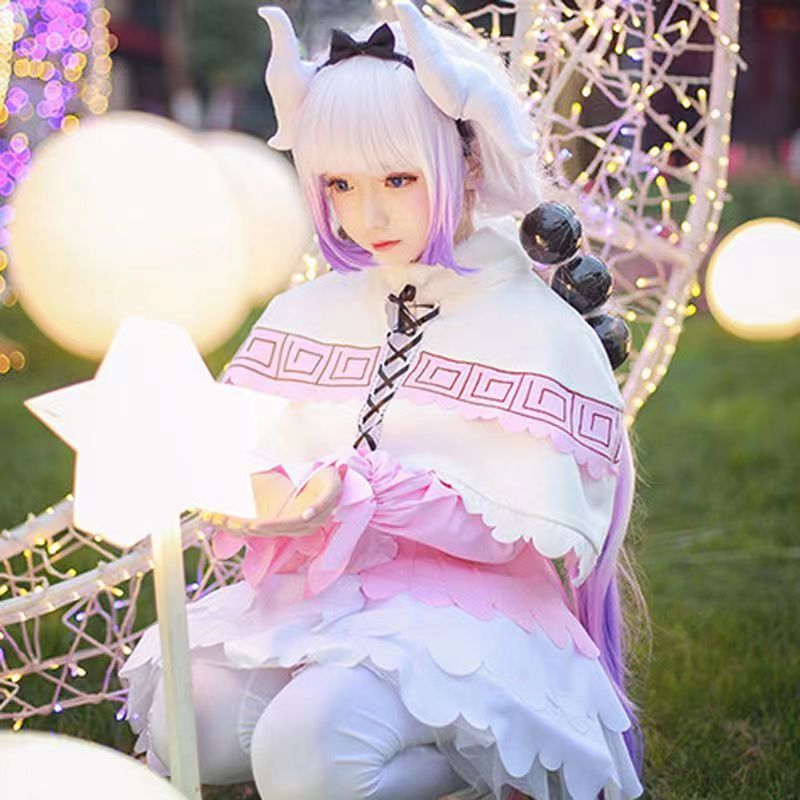 Miss Kobayashi's Dragon Maid Kanna Kamui cosplay costume Anime Cos ...