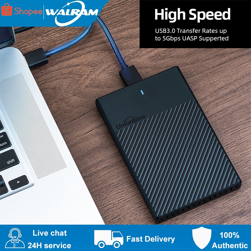 2.5" HDD Enclosure USB 3.0 SSD Enclosure HDD Case Transparent SATA 3.0 ...