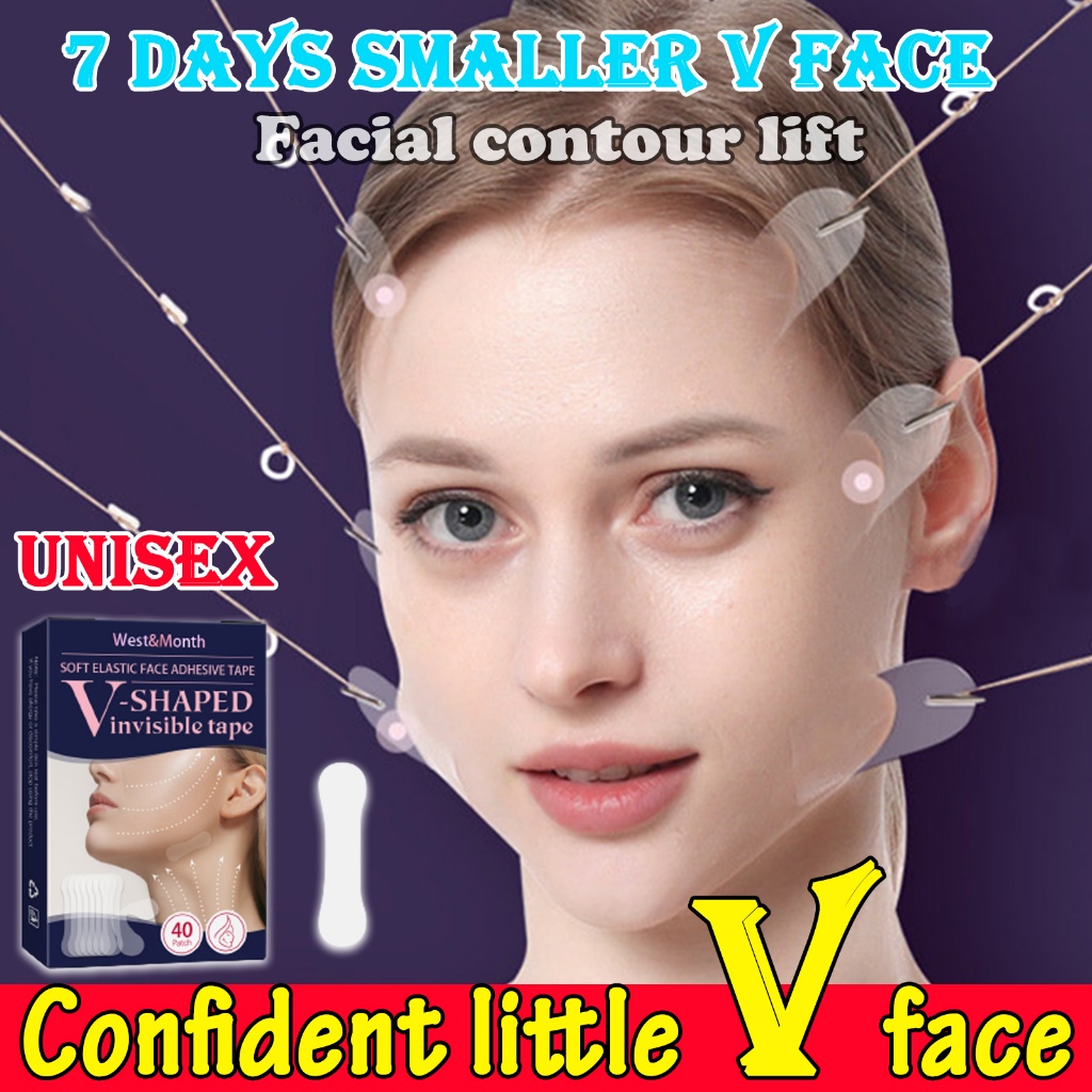 Slim Face and Chin V Shape Face Lift Invisible Face Stickers Neck Eye ...