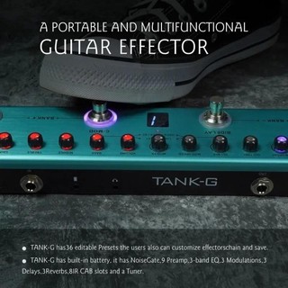 M-VAVE Tank-G Guitar/TANK-B BASS V2 versions Multi-Effects Pedal ...