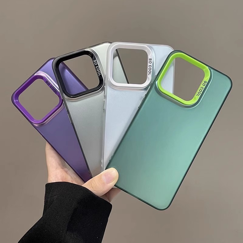 Casing Solid Color Matte Electroplated Lens Protection Phone Case Tecno Spark 30c 30 20 Pro Plus