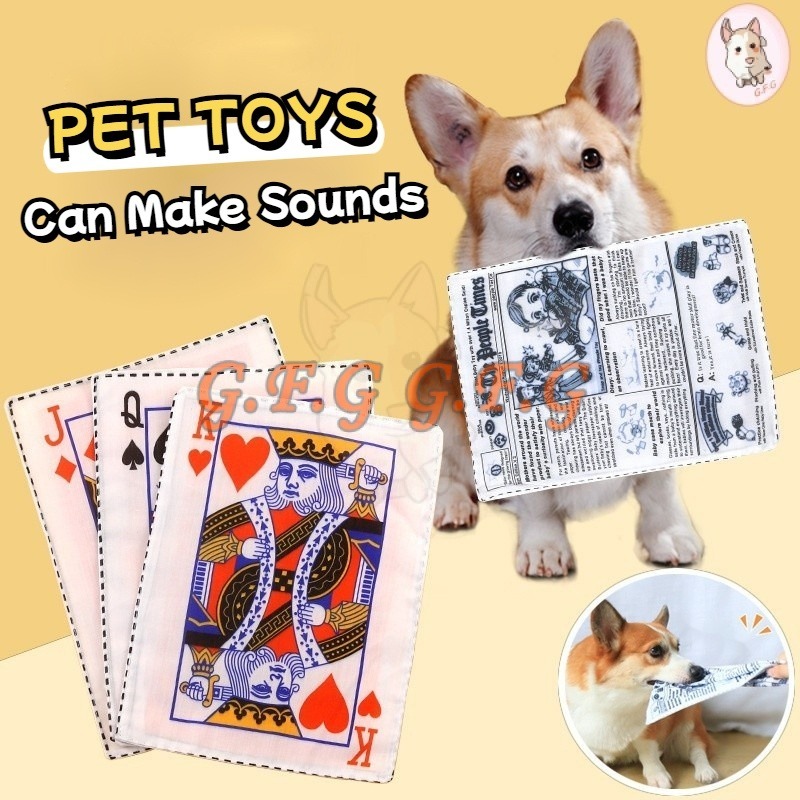 Dog Sound Toys Pet Ringing Paper Newspaper Dog Toys Boredom-Relieving ...
