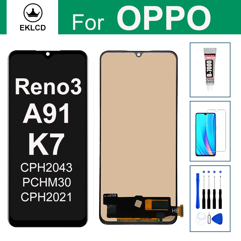 Display For OPPO Reno3 A91 Reno 3 5G K7 CPH2043 LCD With Touch Screen ...