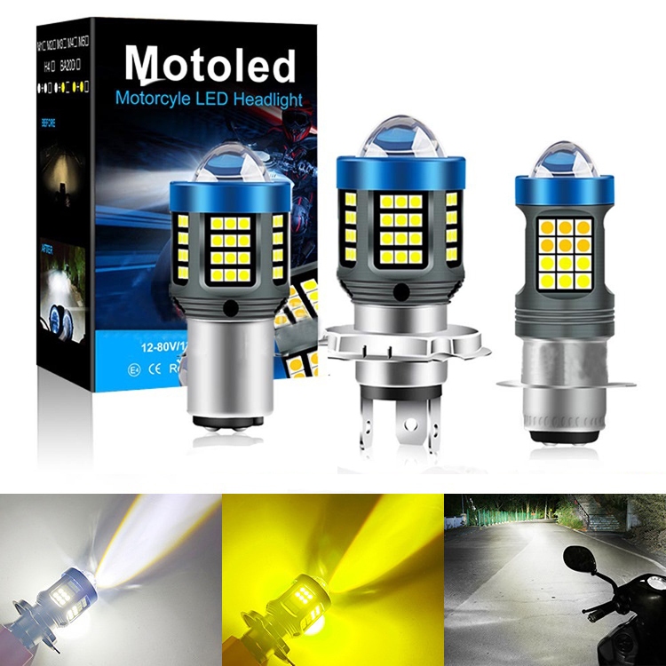 360° LED Light For Motorcycle Mini Driving Light Spot Light M5 T19 P15D H4 H6 headlight DC12V ...